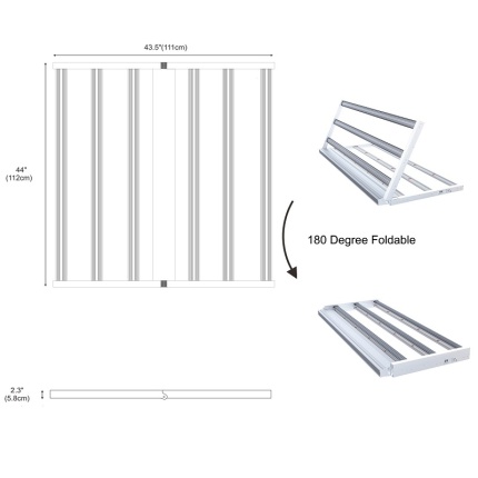 LED Full Spectrum Model E 720W - Hidroponika